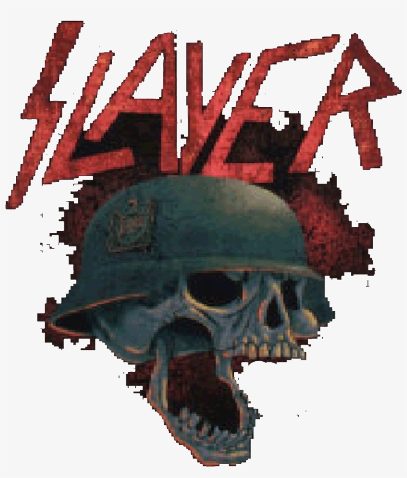 Download Rock Metal Band Slayer Skull Logo Tanktop | Transparent PNG ...