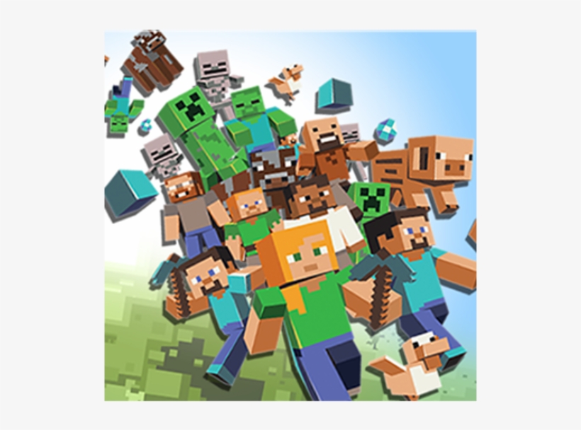 1-minecraft 360 - Minecraft Papercraft 48-piece Minecart Set PNG Image ...