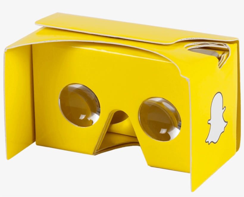 Snapchat's Vr Cardboard Headsets - Snapchat Cardboard Vr PNG Image ...