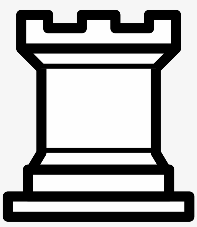 Download Western White Side Rook - Chess White Rook Png | Transparent ...