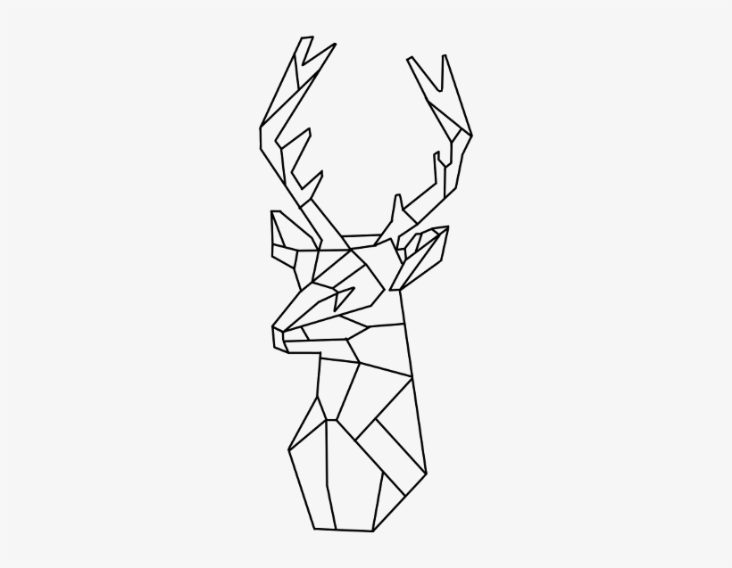 Download Geometric Deer Stag Reindeer Cute Screindeer - Reindeer ...