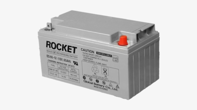 Rocket 12v 65ah Battery - Rocket Battery Esc 120 12 PNG Image ...