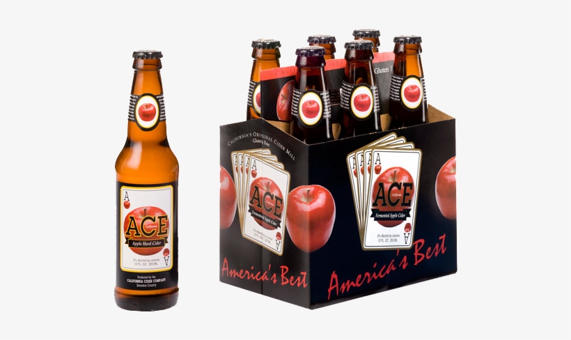8in 72dpi Six Pack Apple - Ace Apple Cider 6 Pack PNG Image ...