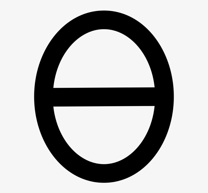 Download Greek Theta - Circle With A Line Through | Transparent PNG ...