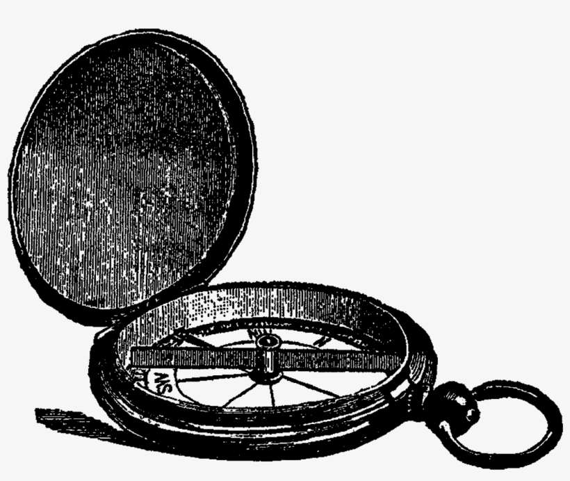 Then This Beautiful Pocket Compass Clip Art Would Be - Victorian ...