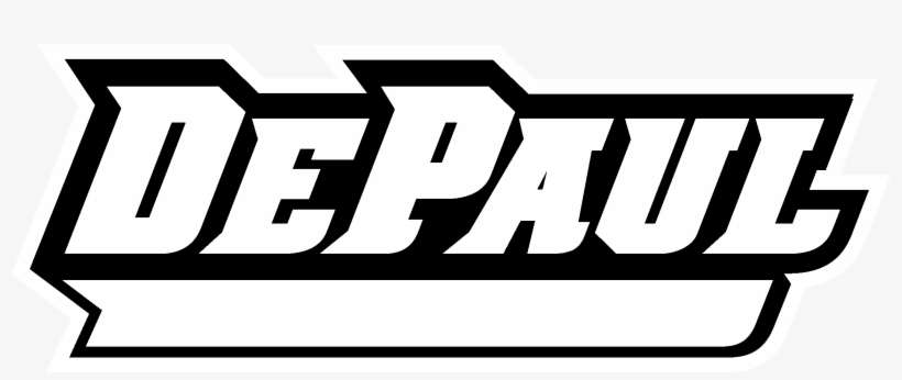 Depaul Blue Demons Logo Black And White - Black And White Blue Demon ...