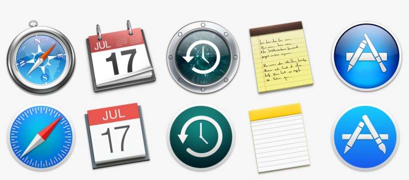 Mavericks In The Top Row, Yosemite In The Bottom Row - Safari PNG Image ...