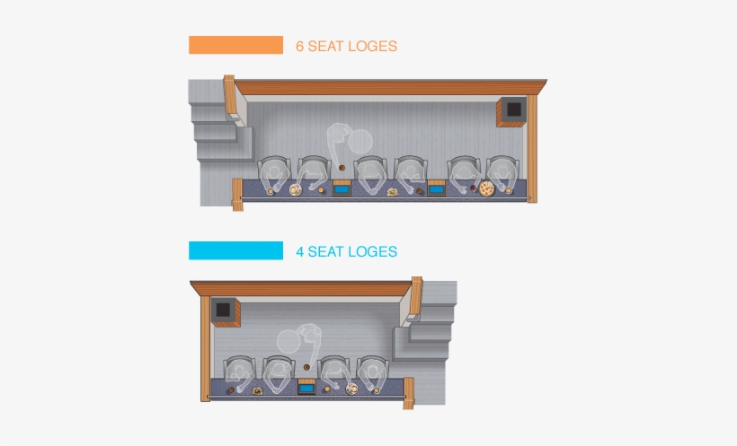 Premium Seating Loge Floorplan - Loge F Amway Center PNG Image ...