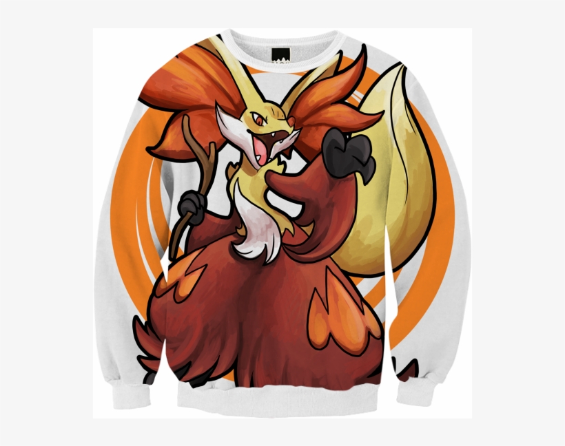 Delphox Sweatshirt $85 - Cartoon PNG Image | Transparent PNG Free ...