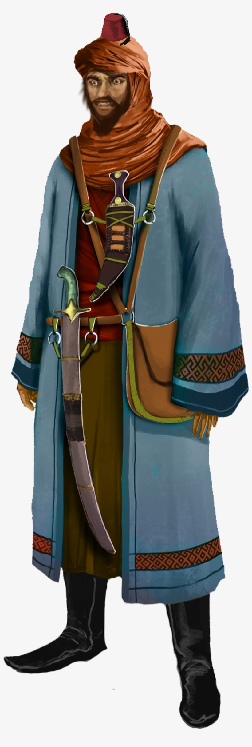 Crazy Hassan - Arabic Character Concept Art PNG Image | Transparent PNG ...