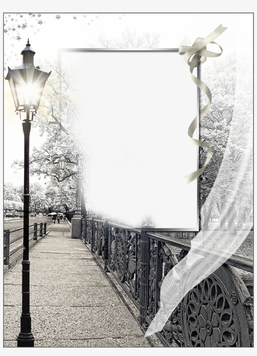 Womens Photo Frame City Street - City Photo Frame PNG Image ...
