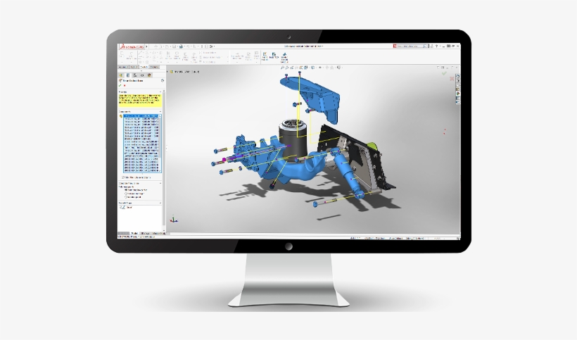 Computer Desktop Monitor - Solidworks Premium 2018 PNG Image ...