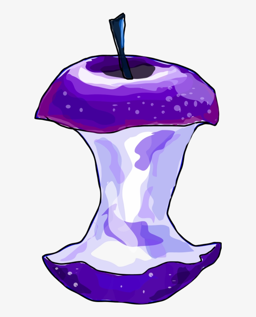 Vector Clip Art - Clip Art Apple Core PNG Image | Transparent PNG Free ...
