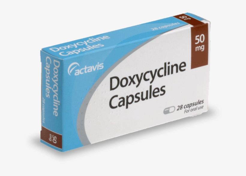 Doxycycline Box From The Front - Medicament Pour Le Paludisme PNG Image ...