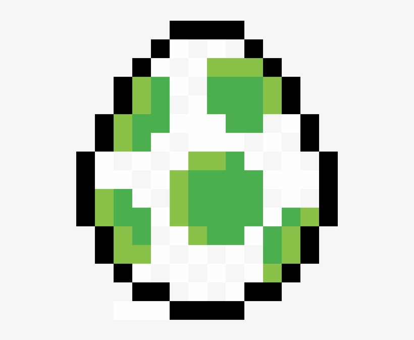 Yoshi-{super Mario Bros}yoshi Egg - Pixel Egg PNG Image | Transparent ...