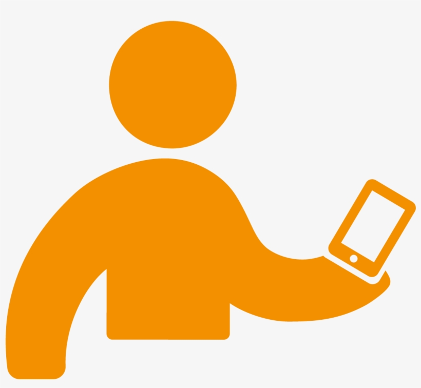 Download Person With Smartphone Icon | Transparent PNG Download | SeekPNG
