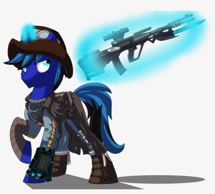 Chub-wub, Fallout Equestria, Glowing Horn, Gun, Levitation, - The Waste ...