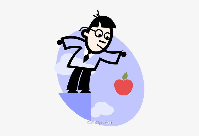 Download Man Representing Sir Isaac Newton Royalty Free Vector - People ...