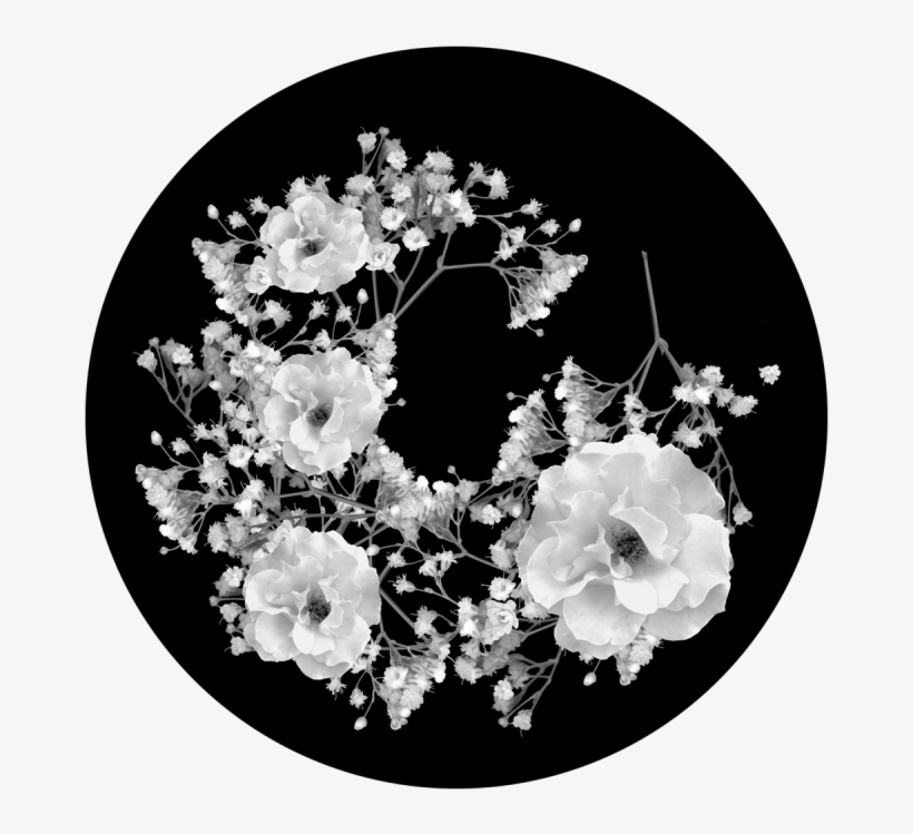 Rose Wreath - Apollo Rose Wreath Glass Gobo Sr-0076 PNG Image ...