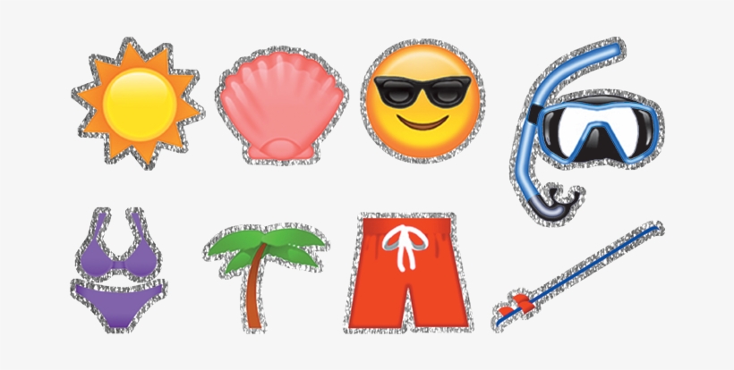 Download Emoji Beach Glitter Stock Transfer - Artix Emojis Beach / Sea ...