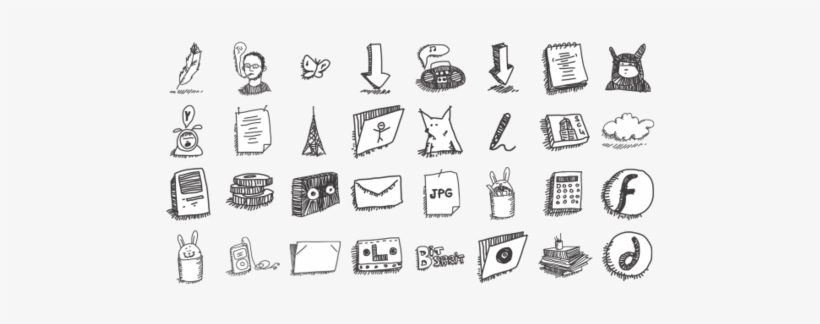 Black - Sketchy Icons PNG Image | Transparent PNG Free Download on SeekPNG