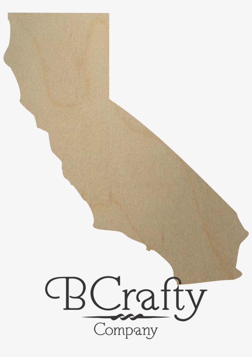 Wooden California State Shape Cutout - California PNG Image ...
