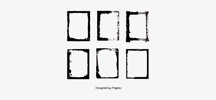 Ink Border Vector Element, Black Ink Strokes, Ink Marks, - Diagram PNG ...