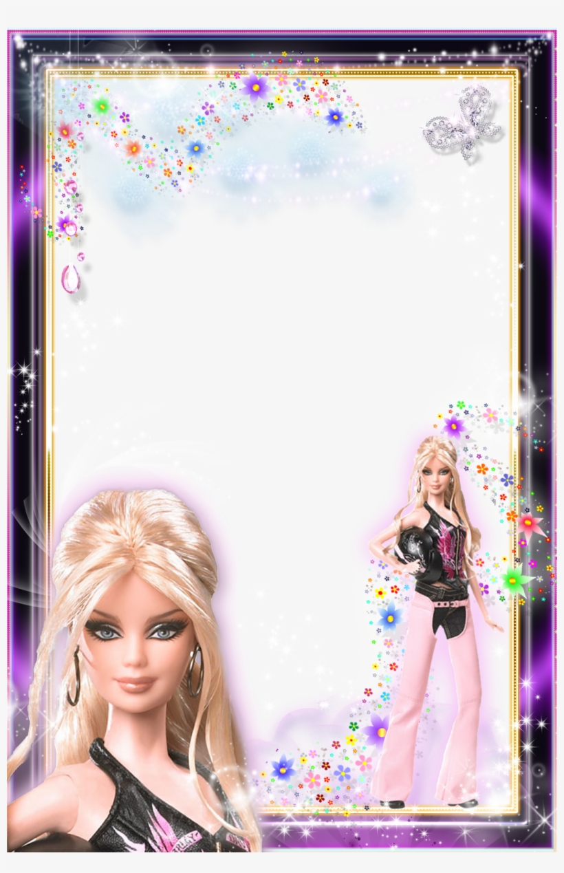 Clipart Transparent Barbie Clipart Frame - Barbie Borders And Frames ...