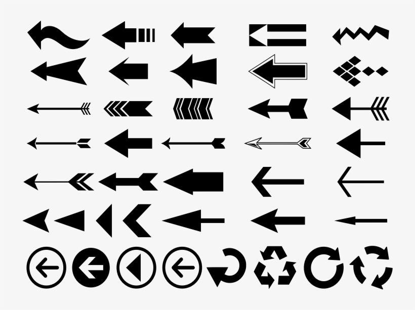 Medium Image - Set Of Arrows Png PNG Image | Transparent PNG Free ...