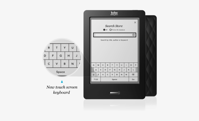 Kobo-touch - Kobo E Reader Keyboard PNG Image | Transparent PNG Free ...