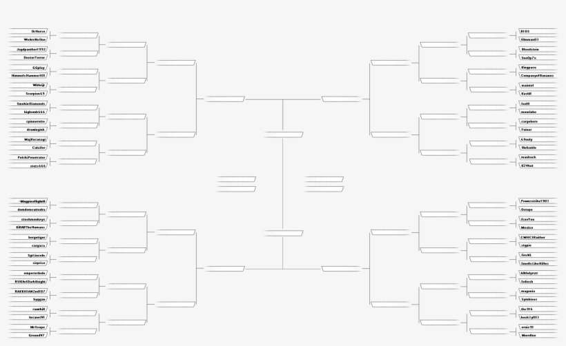 Sam' Printer Friendly Top Bracket - Symmetry PNG Image | Transparent ...