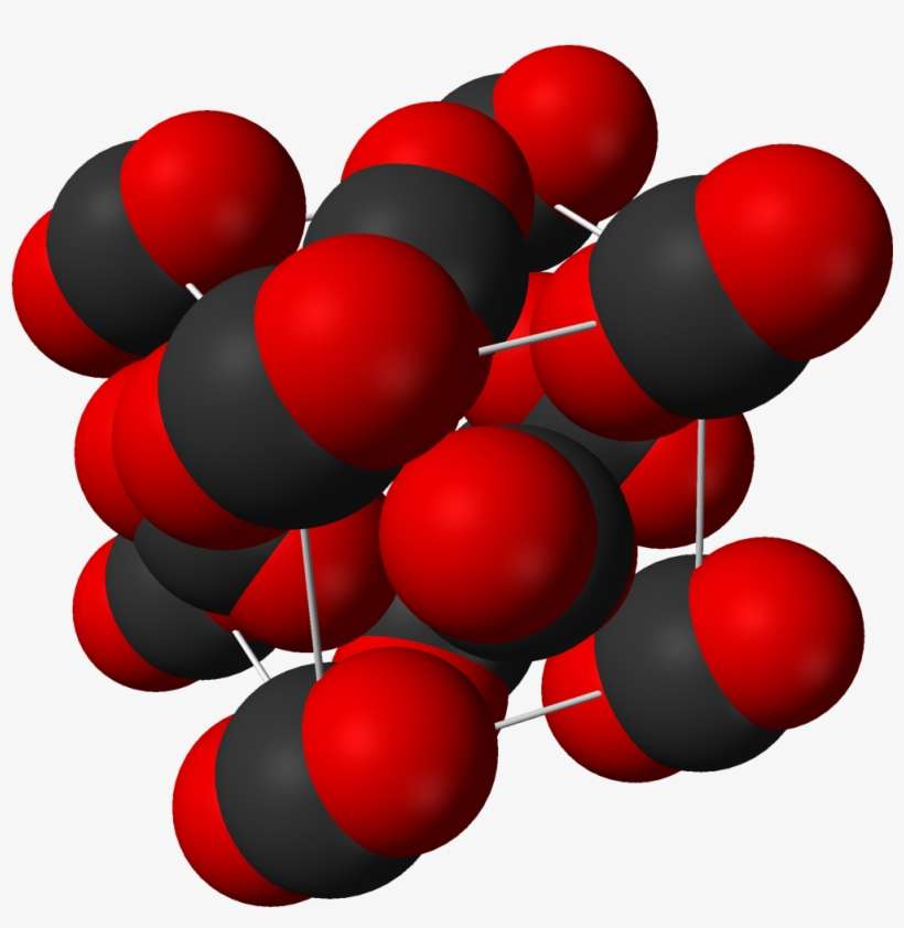Carbon Dioxide Unit Cell 3d Vdw - Carbon Dioxide PNG Image ...