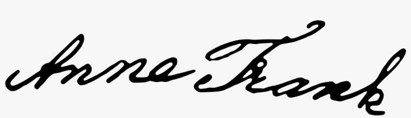 Open - Anne Frank In Cursive PNG Image | Transparent PNG Free Download ...