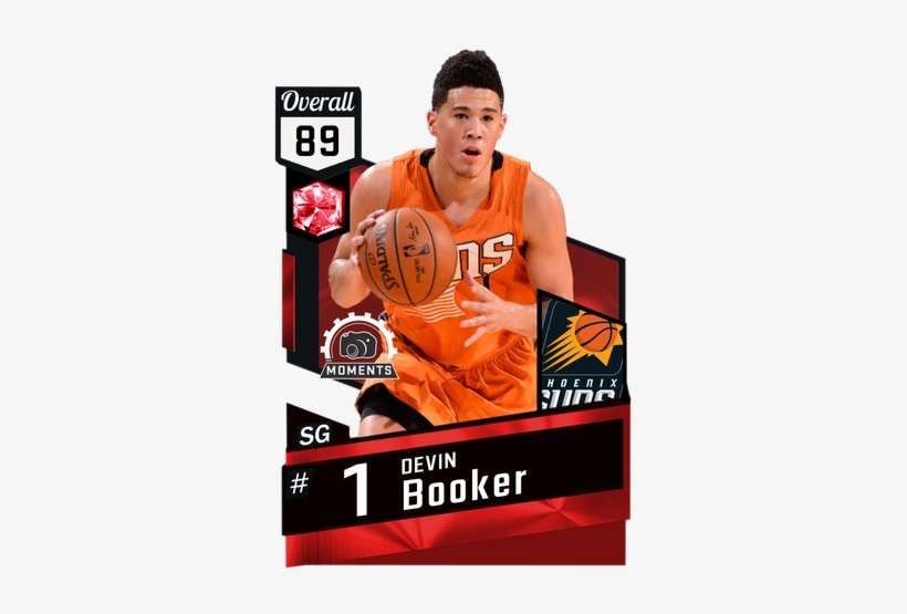Devin Booker Ruby Card - Devin Booker Nba 2k PNG Image | Transparent ...