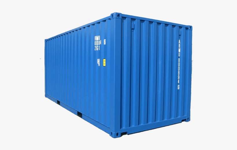 Download 20ft Container Blue - 20 Footer Container Van | Transparent ...