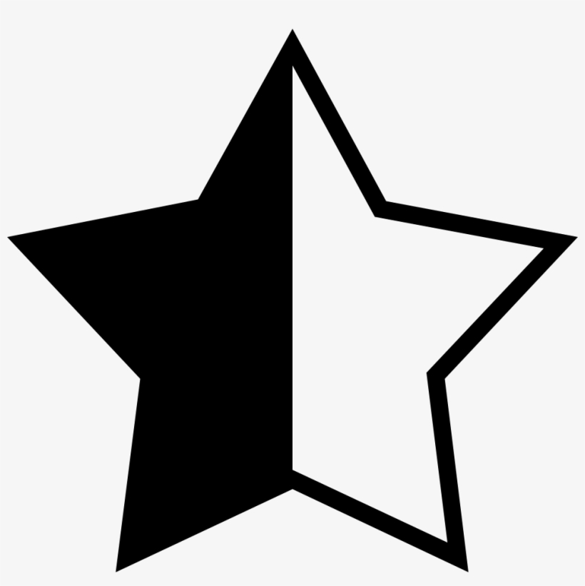 A Half Star Rating Comments - Icon PNG Image | Transparent PNG Free ...