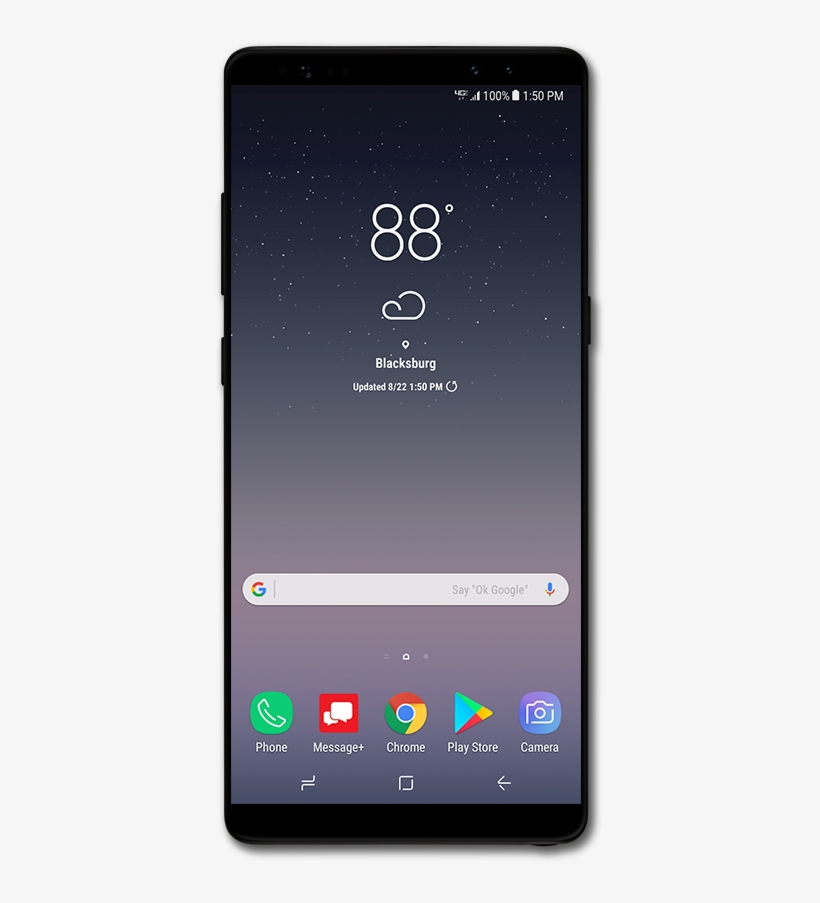 Samsung Galaxy Note8 On Android Nougat - Verizon Note 8 PNG Image ...