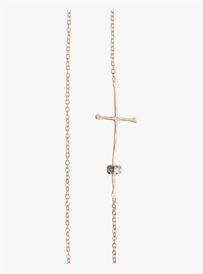 Download Side Cross All Gold - Earring | Transparent PNG Download | SeekPNG