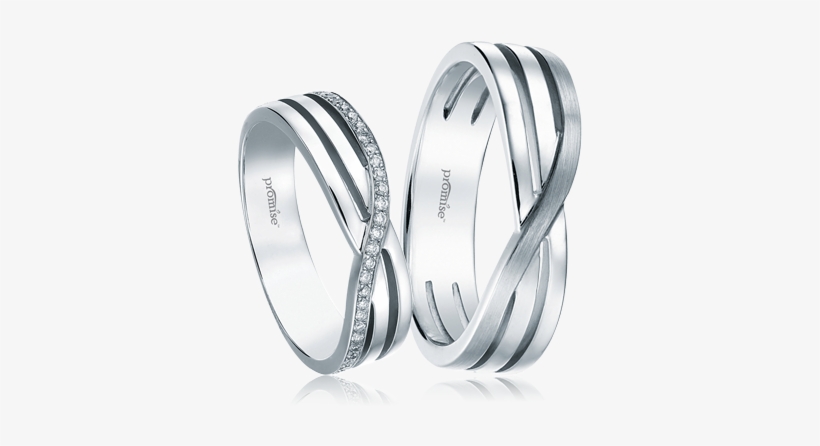 Dual Wedding Rings Ceremony - Wedding Rings Pair White Gold PNG Image ...