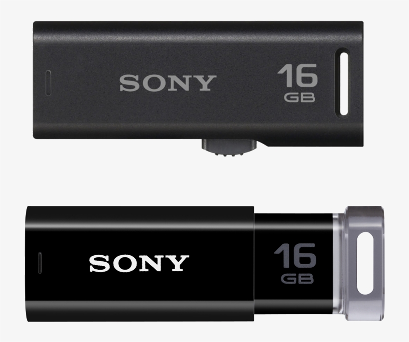 Sony 16 Gb Pen Drive - Sony Usb Microvault Click PNG Image ...