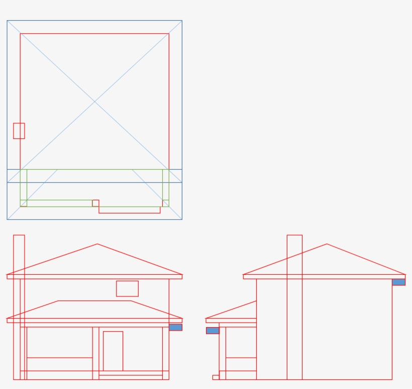 Next, I Used These Views To Create A Trial 3d Rendering - Diagram PNG ...