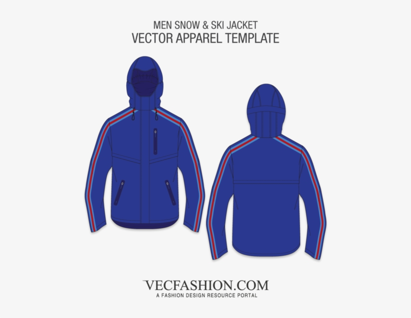 Men Snow And Ski Jacket - Mens Dress Shirt Template PNG Image ...