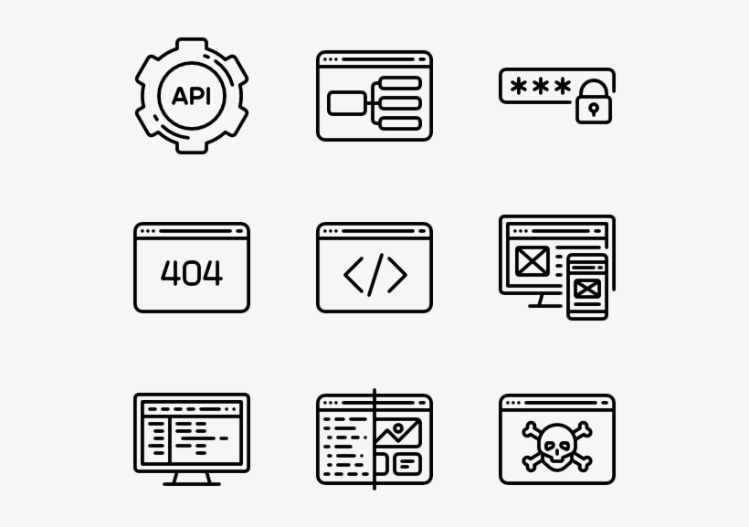 Programming Line Craft - Programming Icons PNG Image | Transparent PNG ...