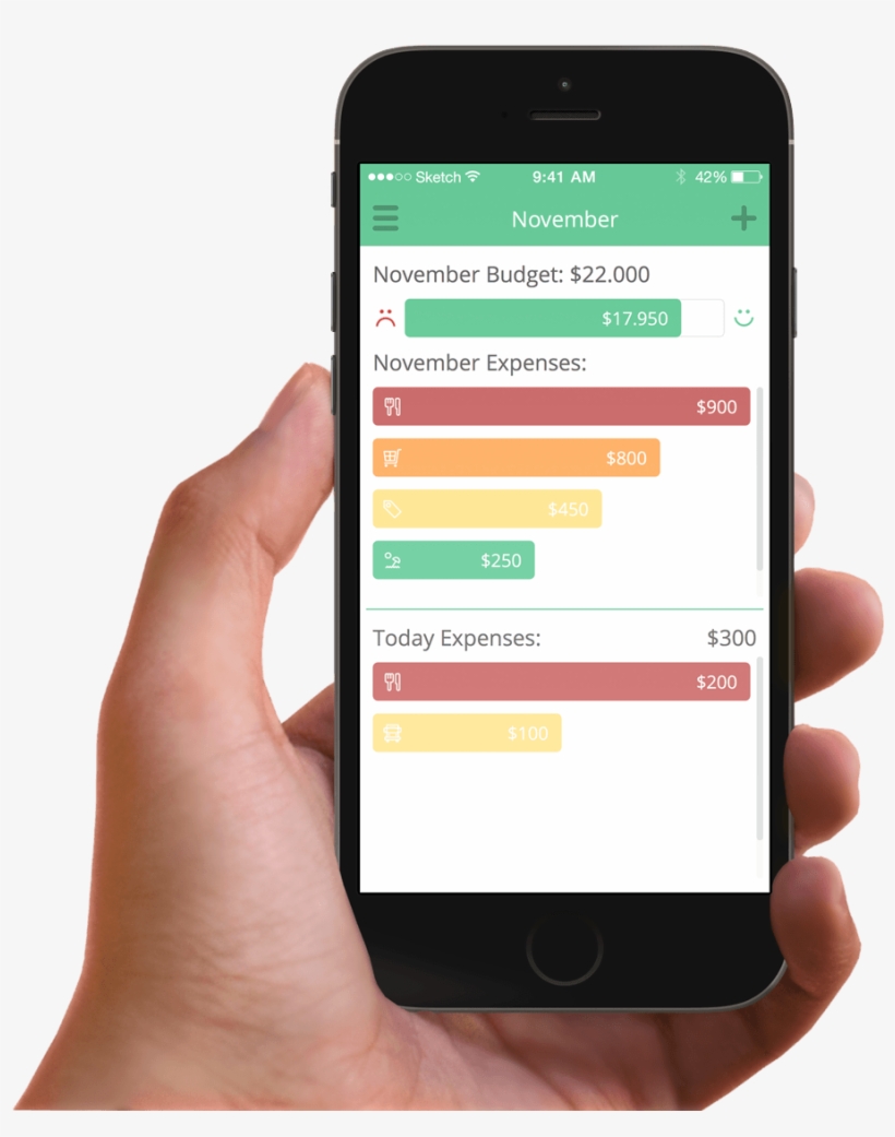 Download Hand - Mobile App Designs Challenge Screen | Transparent PNG ...