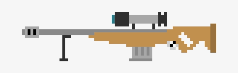 Sniper Rifle - Pixel Art Sniper Rifle PNG Image | Transparent PNG Free ...