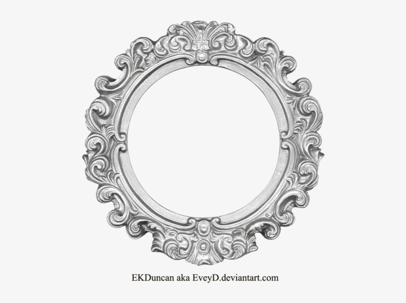Overlay, Png, And Edit Image - Silver Frame Oval PNG Image ...