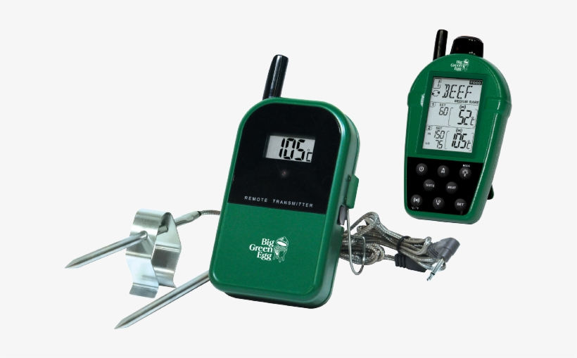 Dual Probe Remote Thermometer - Big Green Egg Wireless Bbq & Meat 'dual ...