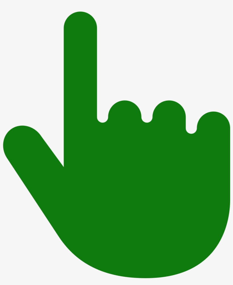 Thumb Tack Clipart Svg - Green Hand Icon Png PNG Image | Transparent ...