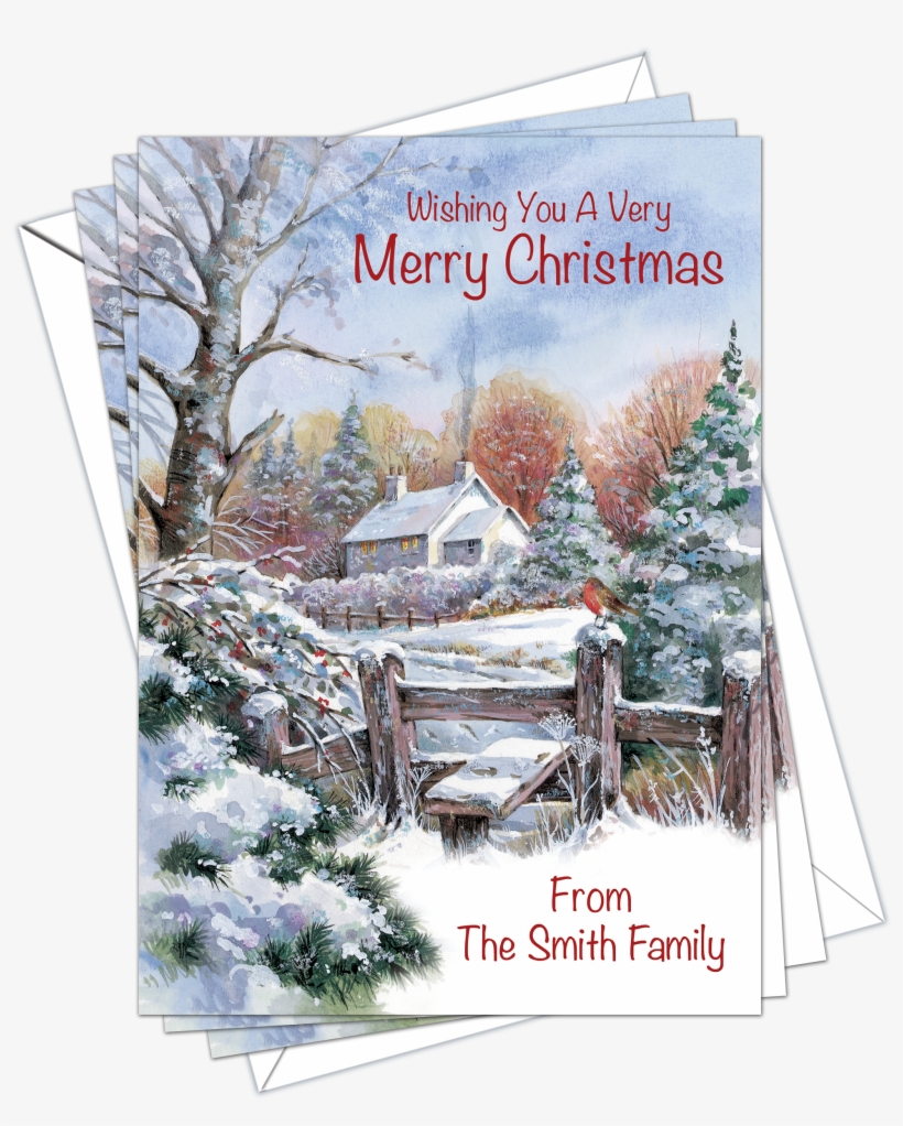 Christmas Cards Traditional Pack Of - Christmas Card Traditional PNG ...
