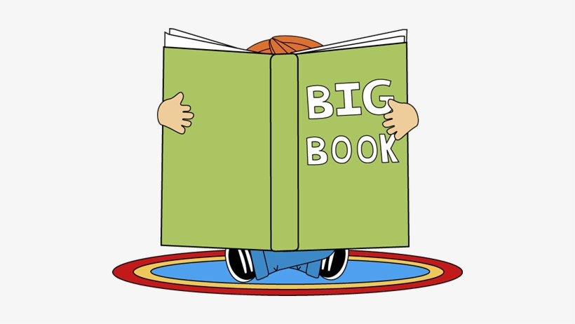 Kid Reading A Big Book Clip Art - Clip Art Big Books PNG Image ...